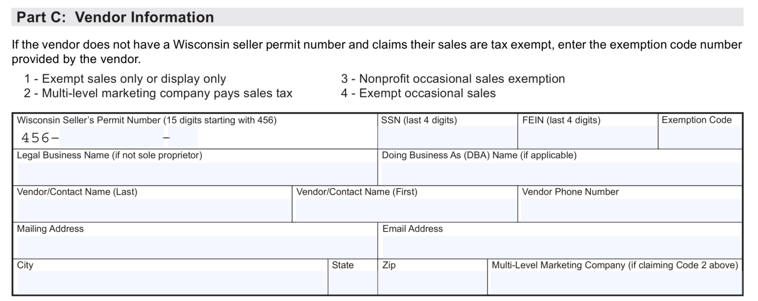 DOR Form S-240 Part C | Village of Argyle