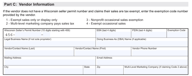 DOR Form S-240 Part C | Village of Argyle